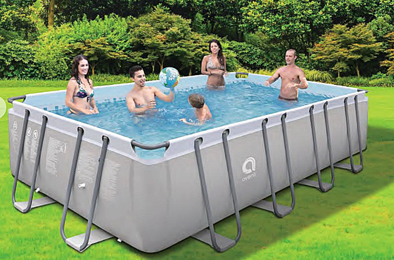 Avenli 5.49m x 2.8m x 1.22m (18'x9.2x48") Frame Plus Rect Pool Set Wit ...
