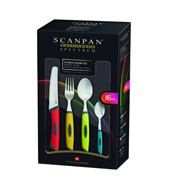 Scanpan Spectrum Cutlery Set 16 Piece – Payless Lifestyle