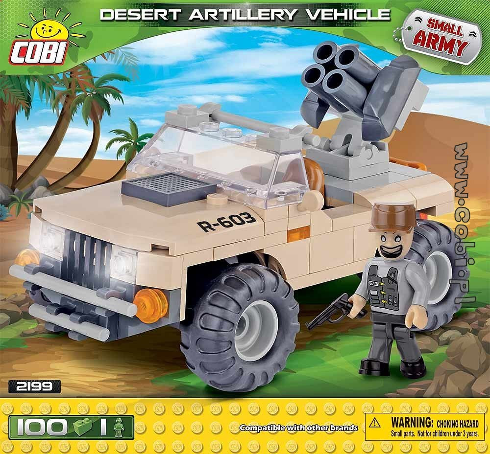 COBI-2199 | Desert Artillery Vehicle 100PCS – Payless Lifestyle