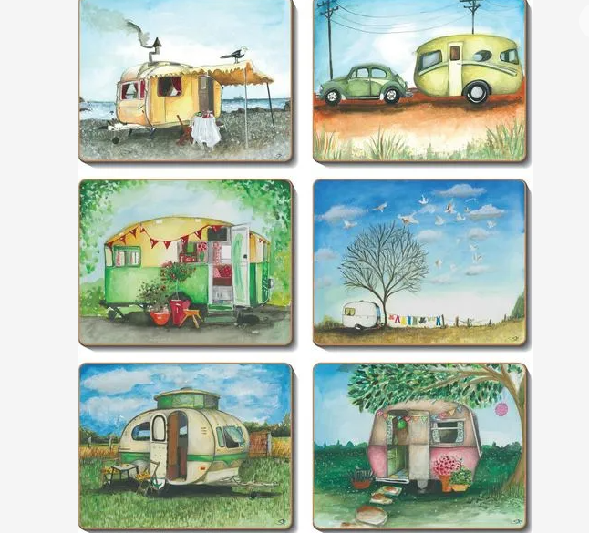 Coasters Vintage Caravan 12x10 cm Set of 6 – Payless Lifestyle